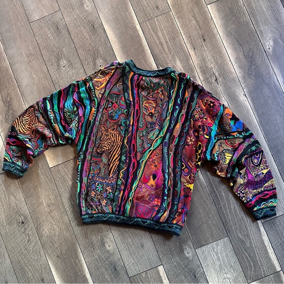 COOGI | Sweaters | Vintage Coogi 9s Vivid Jungle Animal Print 3d ...